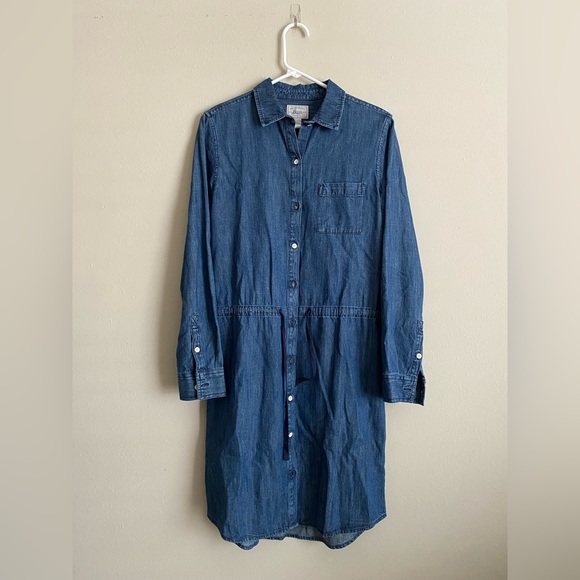 G.H. Bass & Co. | Dresses | Gh Bass Denim Drawstring Dress In Perfect ...